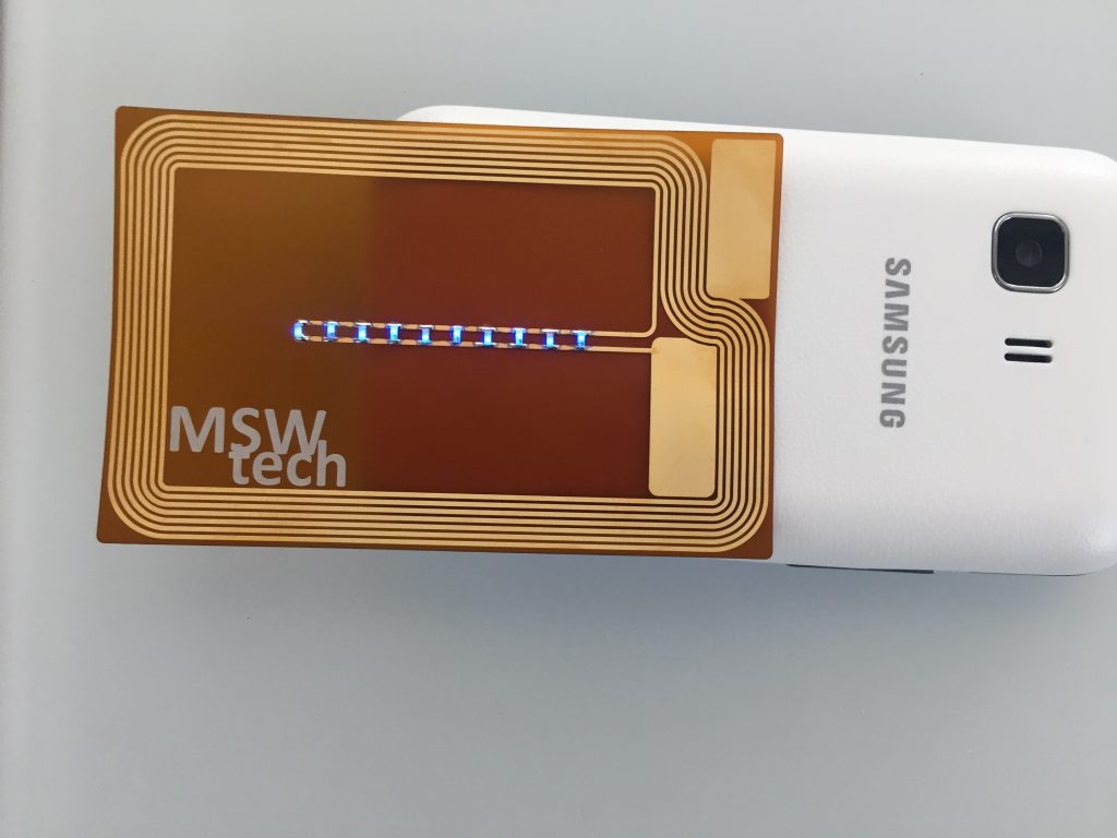 New NFC-LED Samples - MSWtech - Enabling Printed Electronics